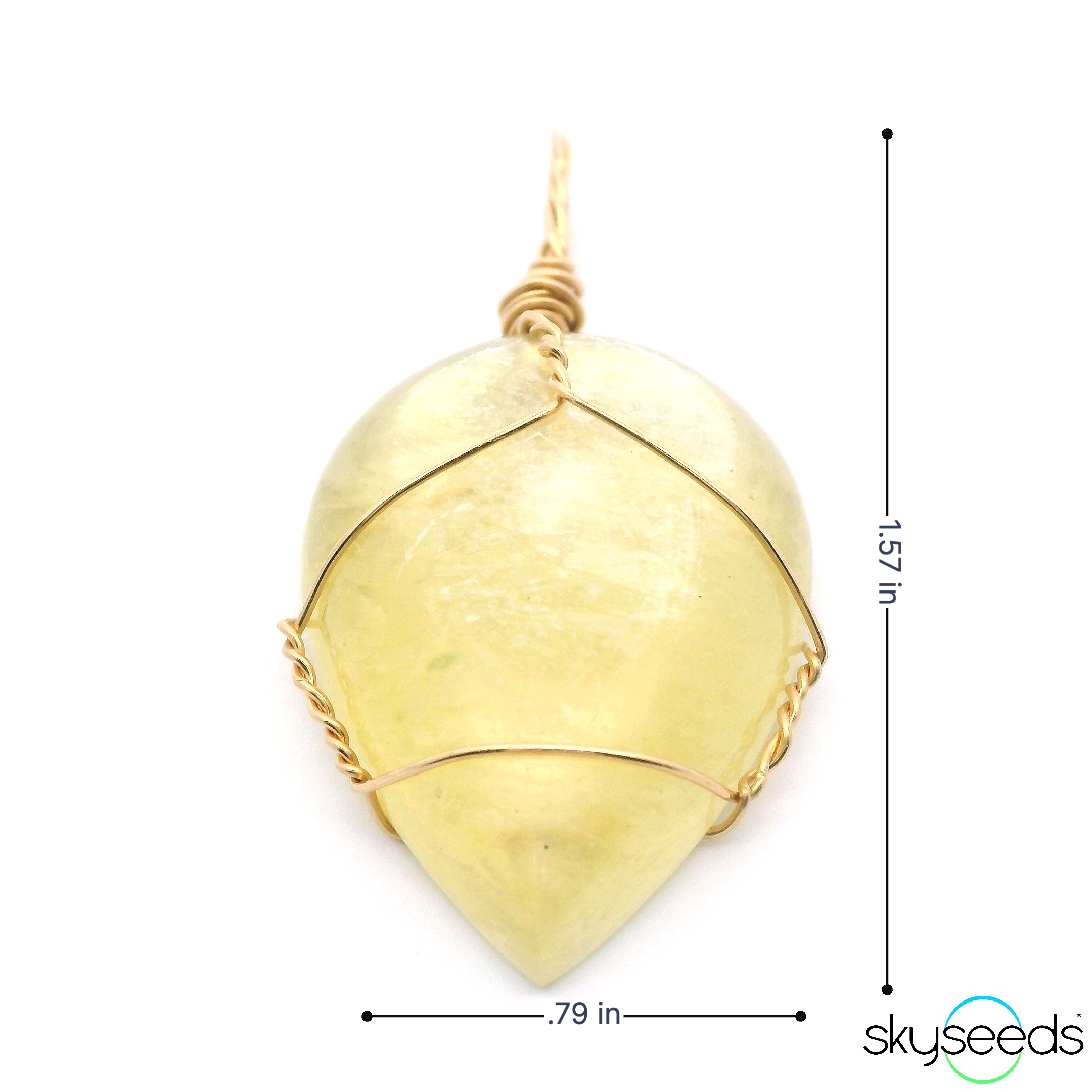 Golden Lepidolite - 14kt Gold Filled Pendant – Skyseed Energy